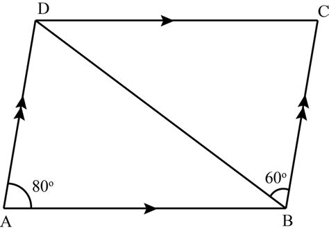 In The Adjoining Figure Abcd Is A Parallelogram If Angle Dab 85 And