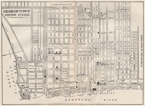 Map Georgetown Guyana