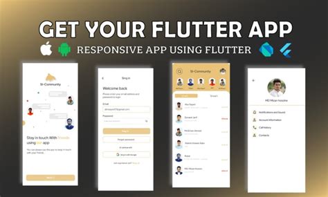 Create flutter responsive app ui from figma by Zunaedworklab | Fiverr