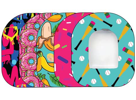 Glucomart Omnipod Adhesive Patches 5 Pack Baseball