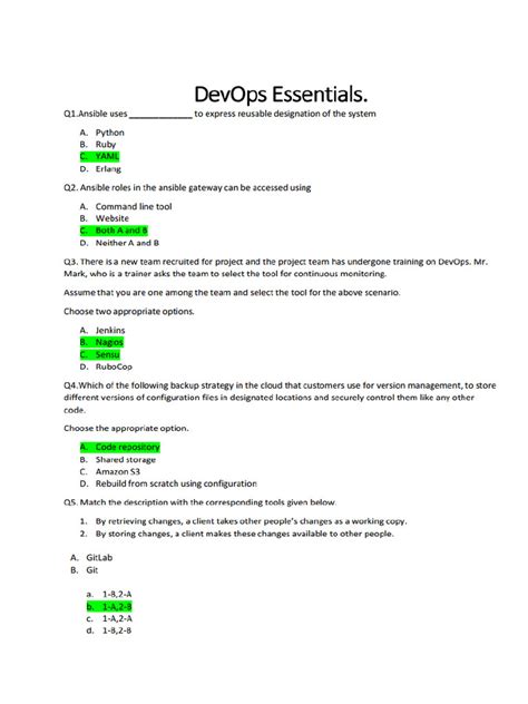 Devops Questions Pdf