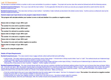 Solved Lab 10 ﻿description In Javathis Lab Loops To