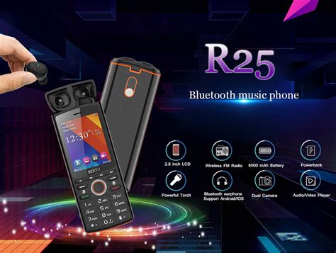 SERVO R25 2.8 Inch Mobile Phone Black