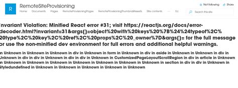 Ivariant Violation 31 Fired On Ie11 React Extension · Issue 1161 · Pnppnpjs · Github
