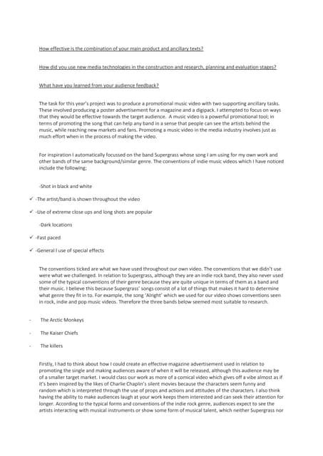 Media Evaluation Docx