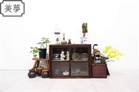 갤러리 미몽 옛날 유리 찬장책장 가구 찬장 책장