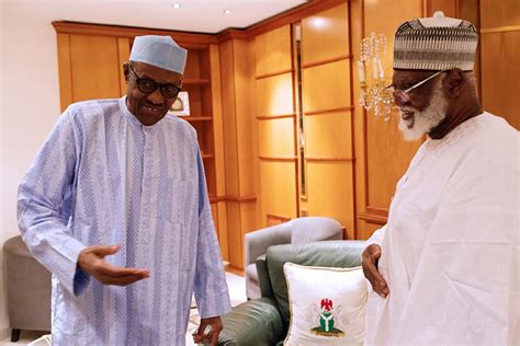 Photos Former Head Of State Abdulsalam Abubakar Pays Courtesy Visit To President Buhari