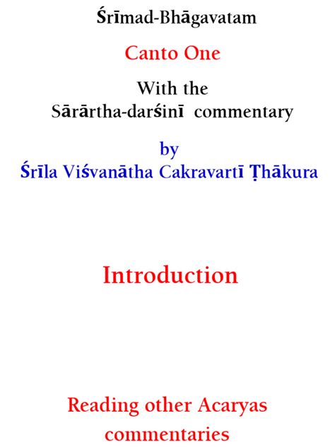 01 balaram shakti pr sb sarartha darsini introduction session 01