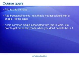 Visio Training PPT