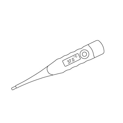 Premium Vector Digital Thermometer Icon
