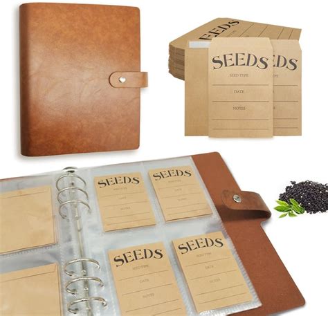 Phaicoilo Seed Packet Storage Organizer Garden Seeds