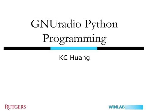 Ppt Gnuradio Python Programming Powerpoint Presentation Free