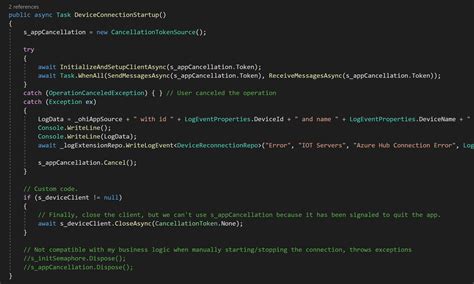 Technical Question How To Implement A Manual Start Stop Mechanism On The IOT Device Client Re