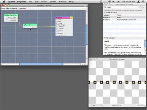 how to animate lines andgrids with iterators in quartz composer