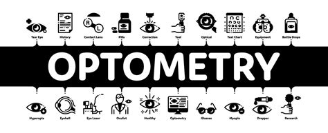 Optometry Medical Aid Minimal Infographic Banner Vector 17384774 Vector
