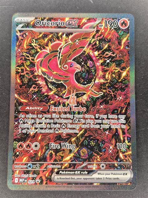 Oricorio Ex Mep 024 Black Star Promo Pokemon Card Nm M