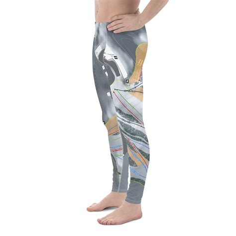 Treetops Michigan Ski Trail Map Mens Base Layer Bottom Powderaddicts