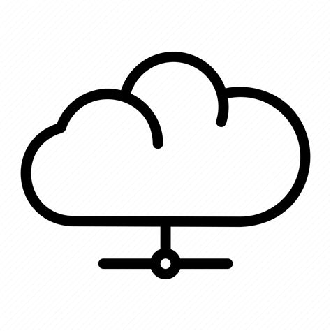 Data Center Cloud Computing Storage Hosting Domain Icon