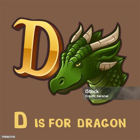어린이 알파벳 문자 D와 드래곤 0명에 대한 스톡 벡터 아트 및 기타 이미지 0명 교습 교육 Istock