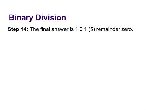 Binary Arithmetic Pptx Technology And Computing