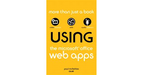 Acknowledgments Using The Microsoft® Office Web Apps Book