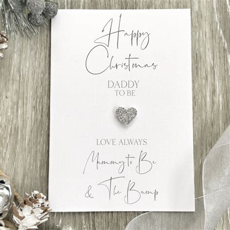 Daddy To Be Christmas Card Daddy Christmas Card Daddy Etsy