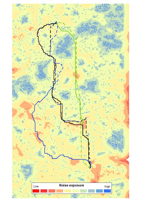 optimal paths calculated with the a algorithm path 1 2 and 3