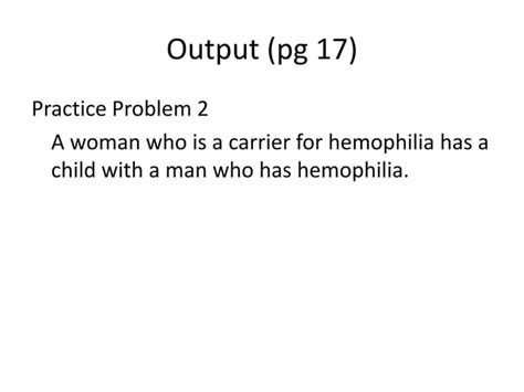 Notes Sex Linked Traits Ppt