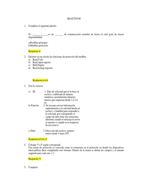 Modbus Pdf Protocolo De Control De Transmisión Red De Computadoras