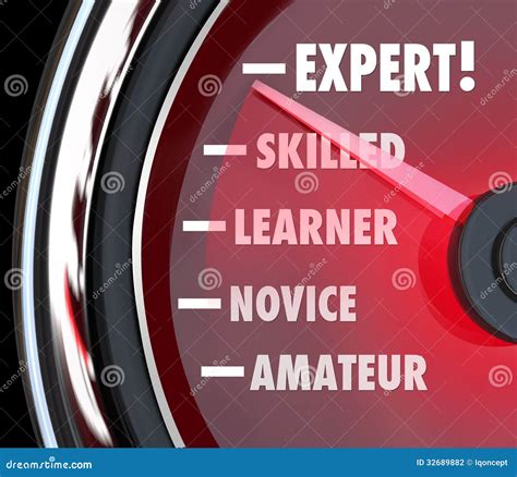 Expert Vs Novice Two Way Road Sign Skills Experience Expertise Stock