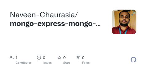 github naveen chaurasia mongo express mongo db cluster using k8s