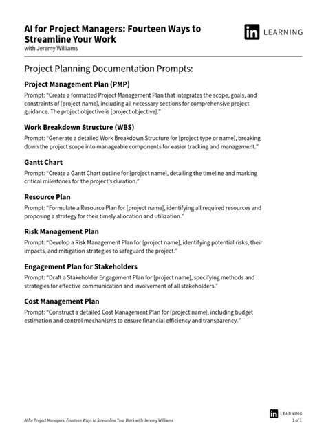 Planning Phase Template Pdf