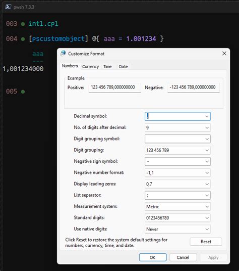 Please Return The Old View Of Floating Numbers In Pscustomobject S