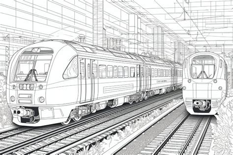 50 Train Colouring Pages For Adults Amazing Patterns For Stress Relief Digital Colouring