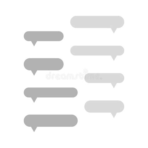 Empty Speech Bubble Chat Message Icon Text Message Internet Network