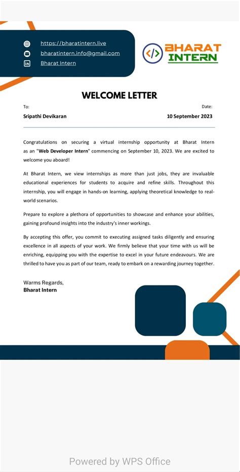 Devikaran Sripathi On Linkedin Bharat Intern