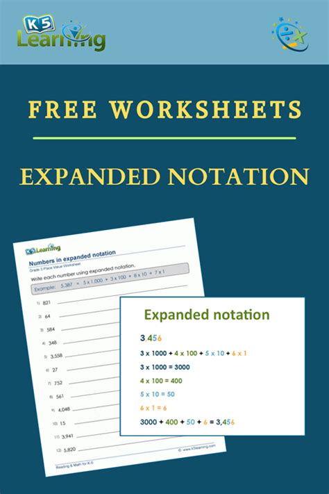 How To Write Numbers Using Expanded Notation K5 Learning