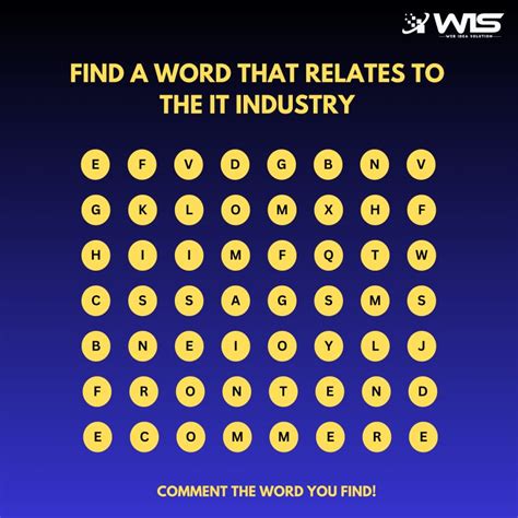 Web Idea Solution Llp On Linkedin Techpuzzle Itwordchallenge Techquiz Wordhunt Itbrains