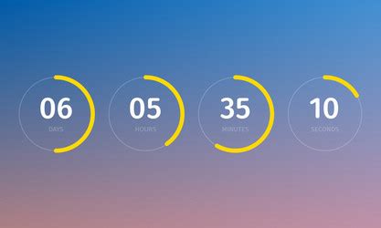 Digital Timer Royalty Free Vector Image Vectorstock