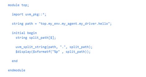 How To Split A String In Uvm Career In Asic Designverification