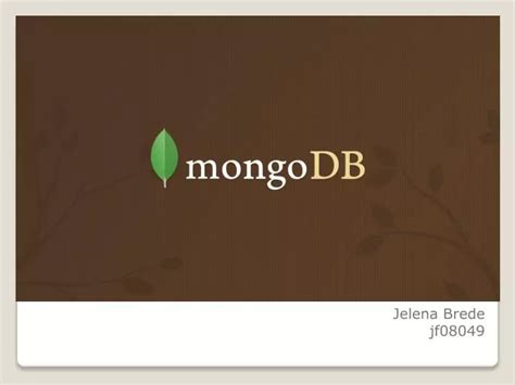 PPT MongoDB PowerPoint Presentation Free Download ID 6181120