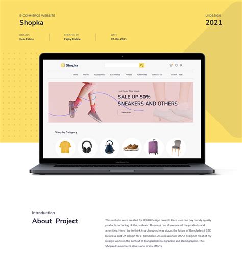 Ecommerce Website Ui Design On Behance