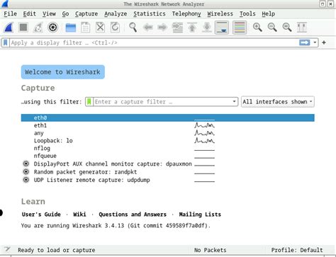 Capture Packets Using Wireshark Gui Katharaframeworkkathara Github Wiki