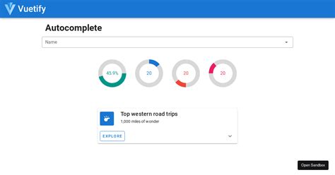 Vuetify Demo Codesandbox