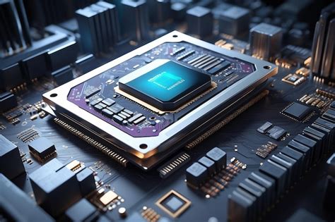 Central Computer Processors Cpu Concept Motherboard Digital Chip Technology Science Premium Ai
