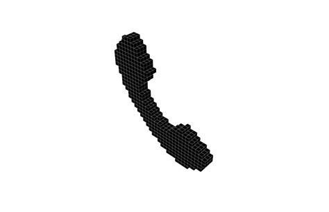 3d model voxel phone symbol v1 001 vr ar low poly cgtrader