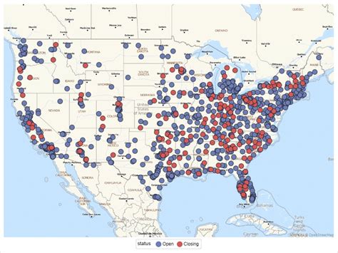 Sgmap Of Jcp Penney Store Closings Sas Support Communities
