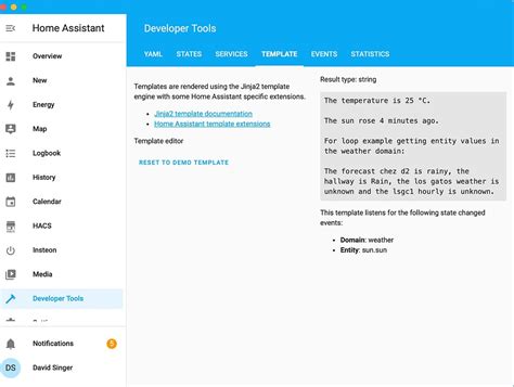 Template Editor Is Missing On The Developer Tools Template Page Development Home Assistant
