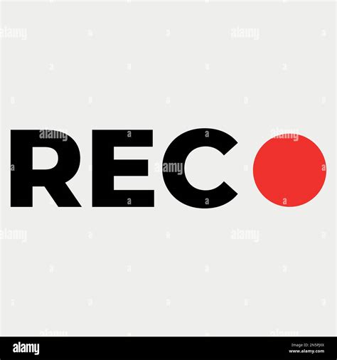 Recording Button Vector Illustration Stock Vector Image Art Alamy