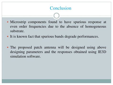 Ppt Design And Simulation Of Rectangular Patch Antenna Powerpoint
